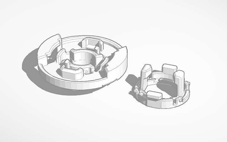 3D design Beyblade X 55 ratchet template - Tinkercad