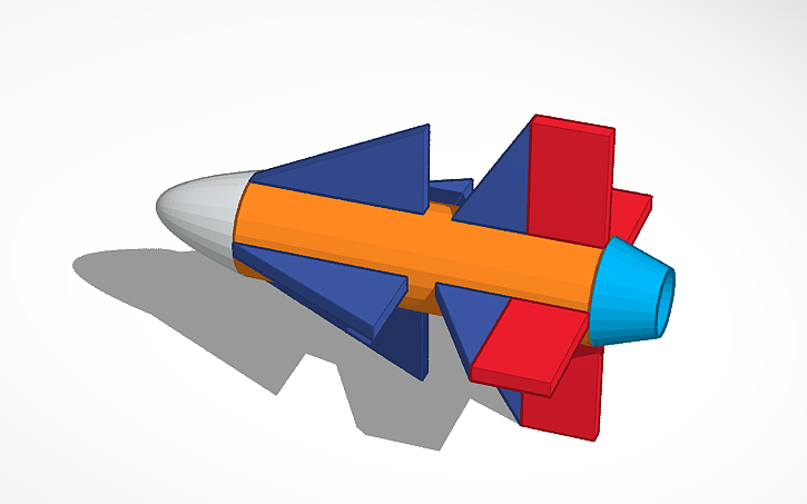 3d Design Missile Tinkercad 