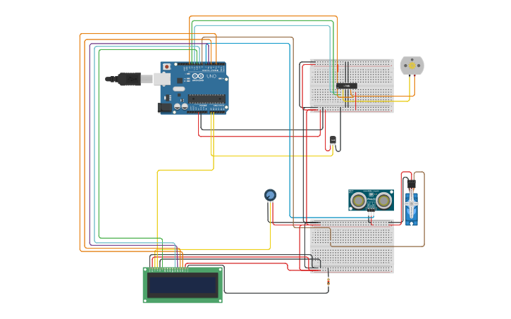 Circuit design Nhà Thông Minh - N19DCPT009 - Tinkercad