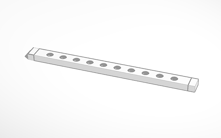 3D design NFT Tube 6.35cm x 10.16cm x 120cm - Tinkercad