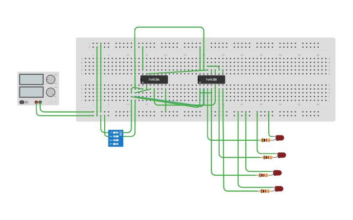 Circuit design Decoder - Tinkercad