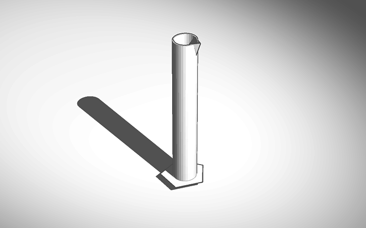 3D design Graduated Cylinder - Tinkercad
