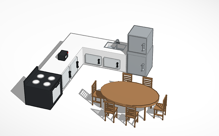 3D design Kitchen - Tinkercad