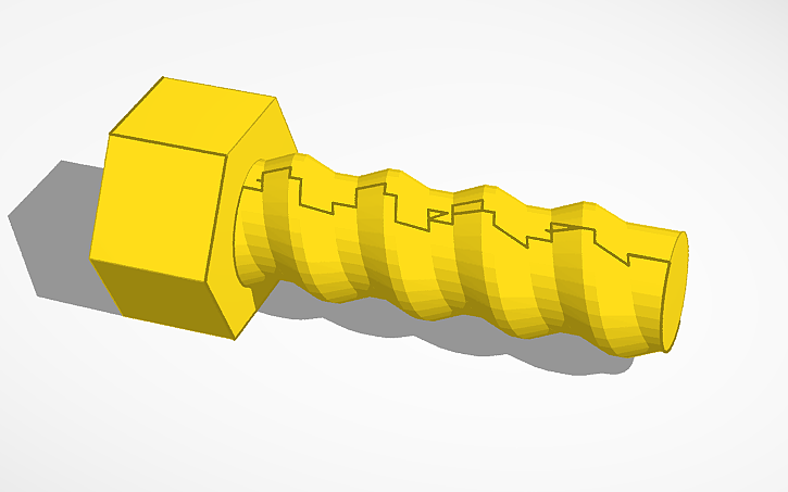 3D design Tornillo-derekgalvez - Tinkercad