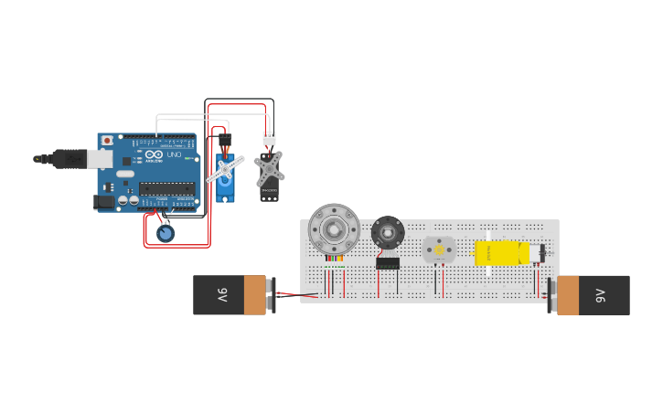 Circuit design MOTOR BASIC - Tinkercad
