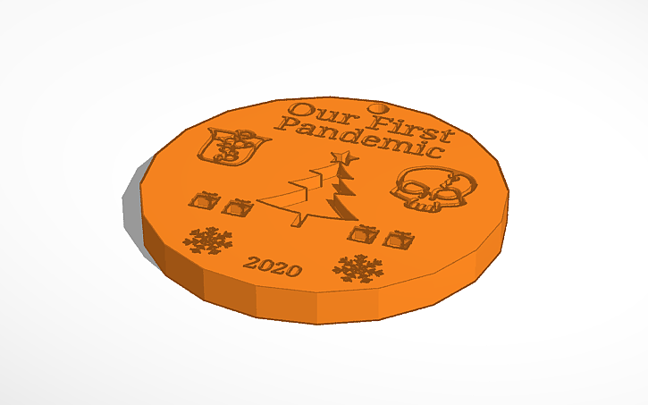 3D design pandemic ornament | Tinkercad