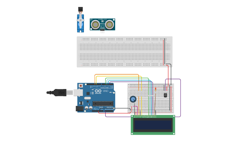 Circuit Design Digital Thermometer Tinkercad