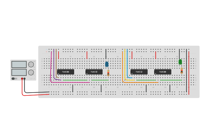 Circuit Design Gerbang And Or Tinkercad