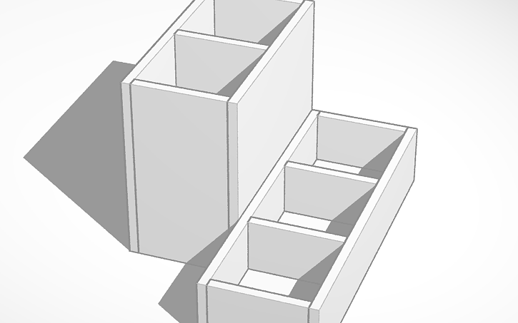 3D design Storage Unit1 - Tinkercad