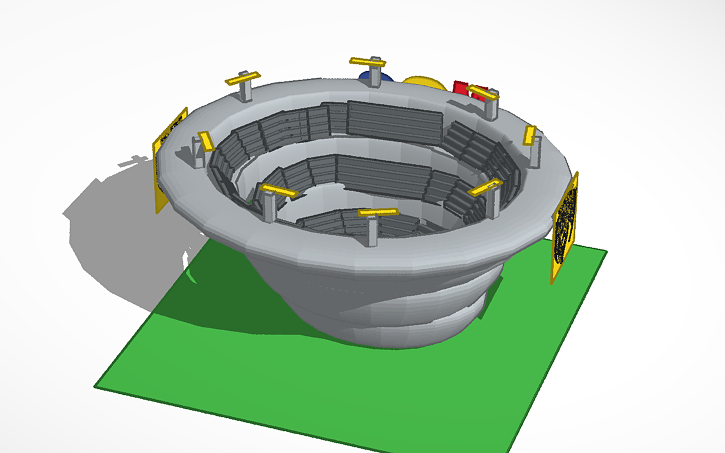 3D design AFL field - Tinkercad
