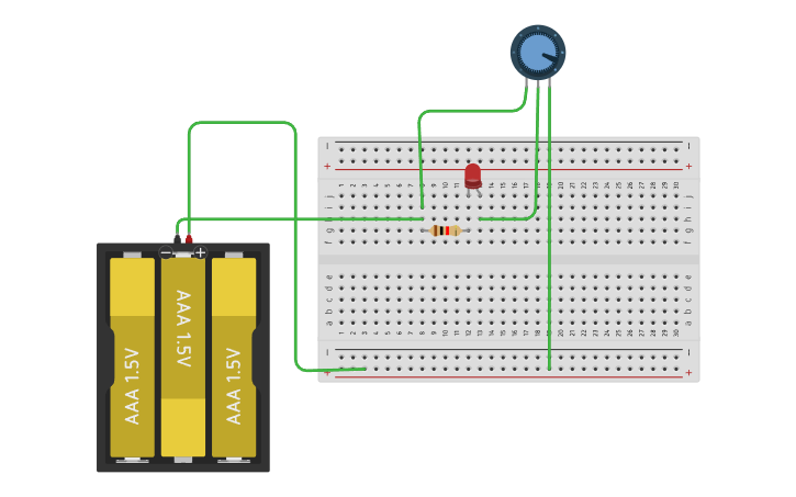 Circuit design Hall effect - Tinkercad