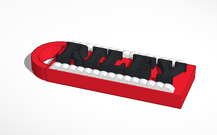 3D design Riley's Keychain | Tinkercad