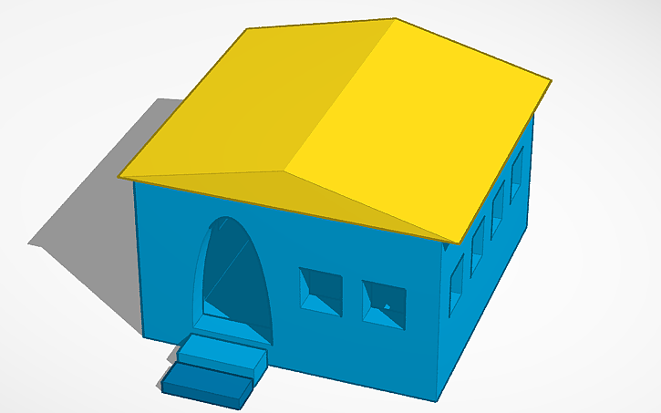 3D design rumah-rumah owen - Tinkercad