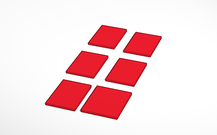 3D design Red Pla chips | Tinkercad