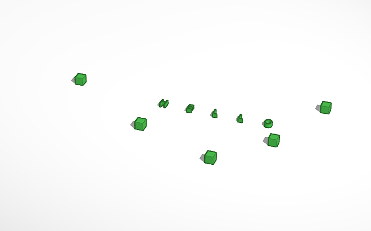 3D design Emerald Steve Writing Minecraft - Tinkercad