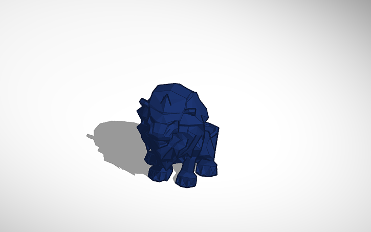 3D design lion - Tinkercad