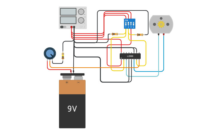 Circuit Design Variable Speed Dc Motor Tinkercad