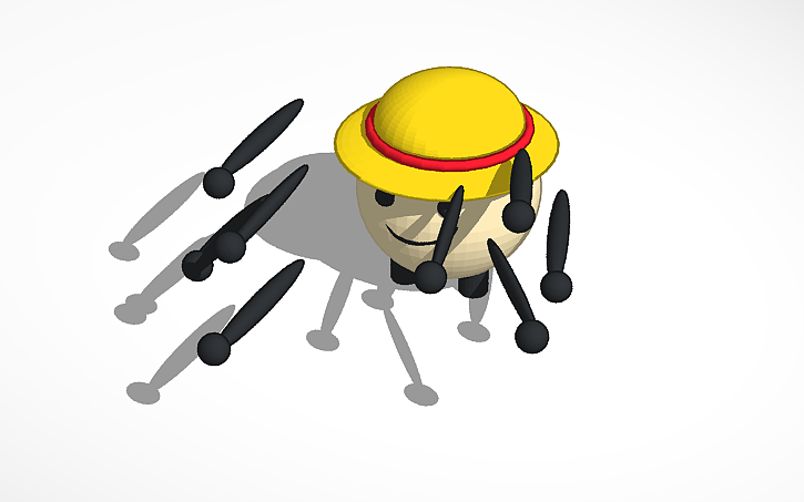 3D design luffy - Tinkercad