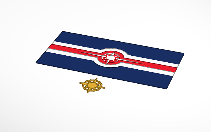 3D design Solar Federation Flag - Tinkercad