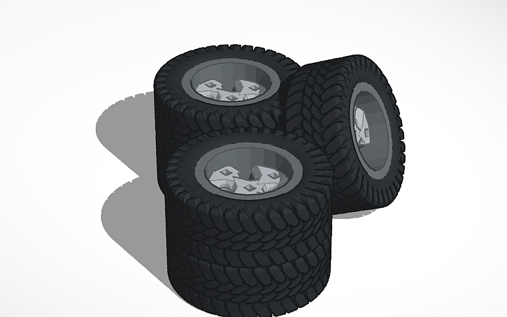 3D design tire stack - Tinkercad
