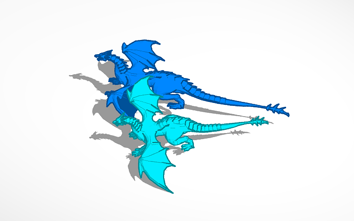 3D design Dragons - Tinkercad