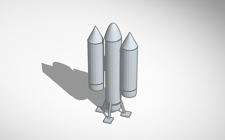 3D design 3d rocket for 3d printing and painting - Tinkercad