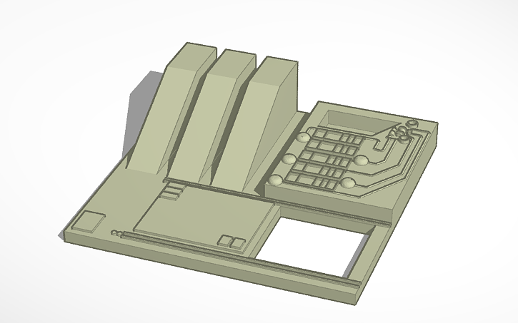 3D design Death Star tile - Tinkercad