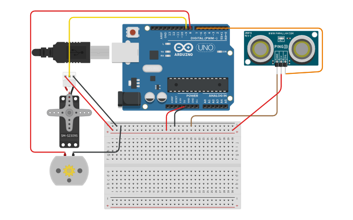 Circuit design Task 1 Actuators_60613 | Tinkercad
