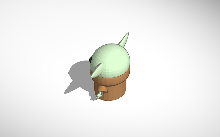 3D design baby grogu - Tinkercad