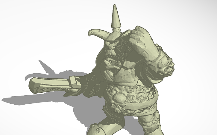 3D design Orc Big Commander - Tinkercad