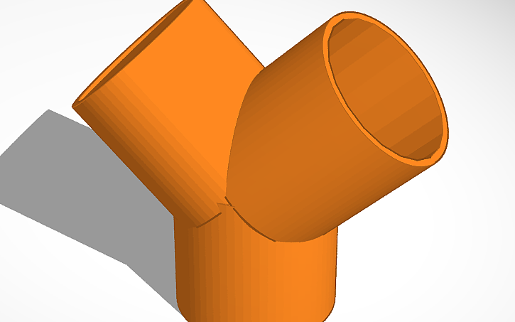 3D design Y Rohr 50mm | Tinkercad