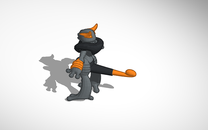 3D design Pokedex #150 Shadow Mega Mewtwo X - Tinkercad