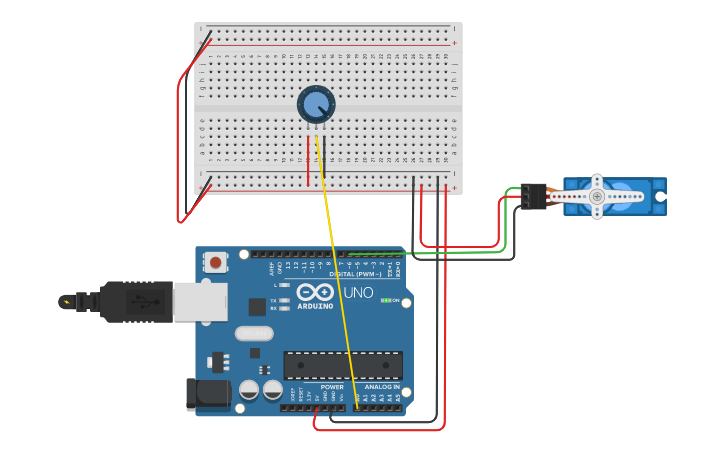 Circuit Design Servo Serial Monitor Example Tinkercad