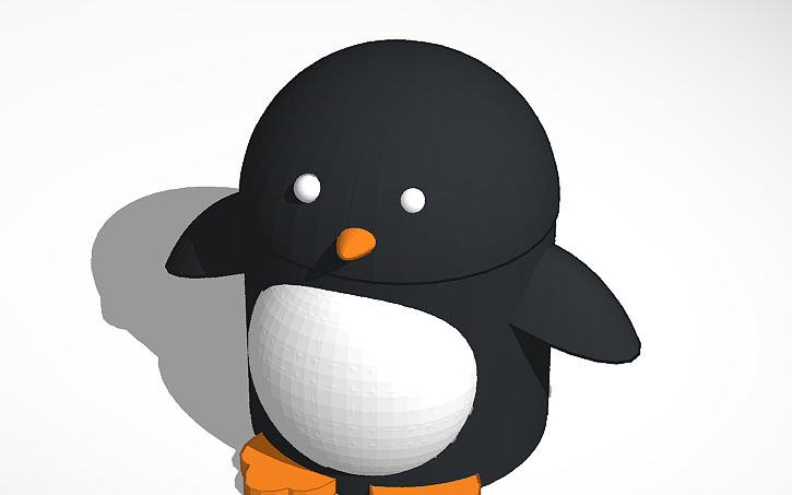 3D design Penguin (1Day 3D Printing) - Tinkercad