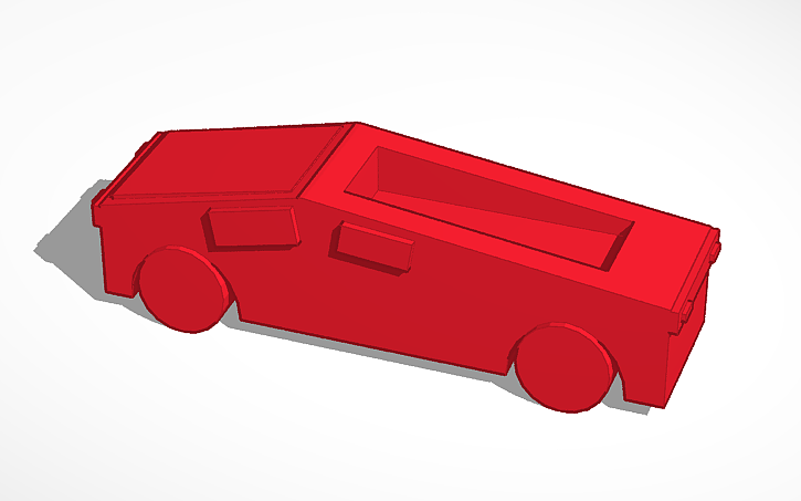 3D design Tesla cyber truck | Tinkercad