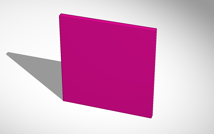 3D design Square - Tinkercad