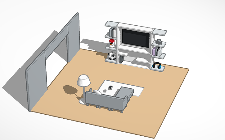 3D design Acha TV room ! - Tinkercad
