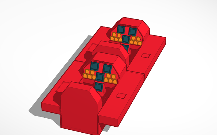 3D design Tandem flight sim rig (f18) | Tinkercad