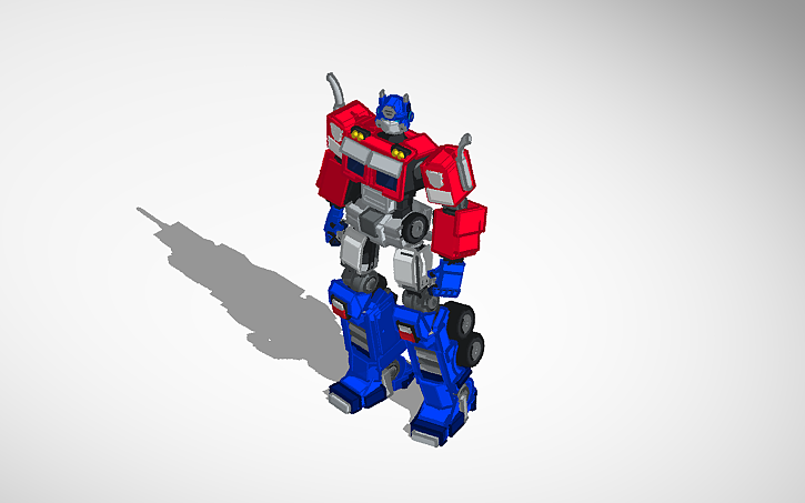3D design Optimus Prime - Tinkercad