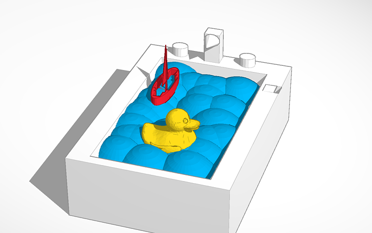 3D design bath tub lol idk | Tinkercad