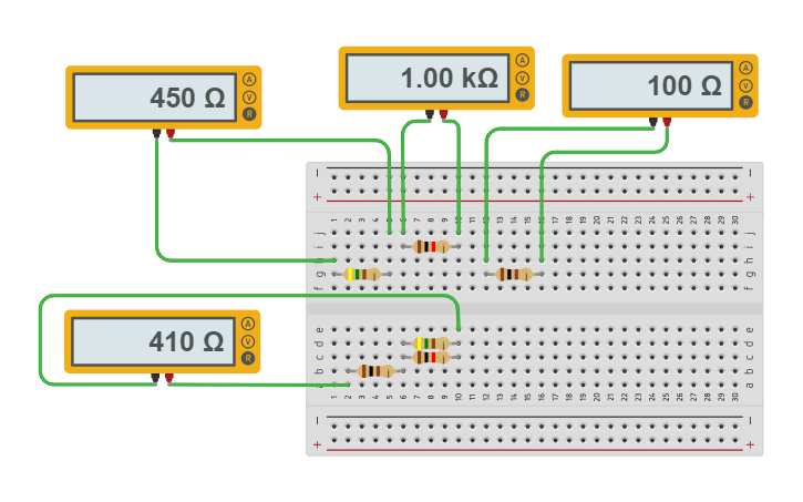 Circuit design Resistance Value - Tinkercad