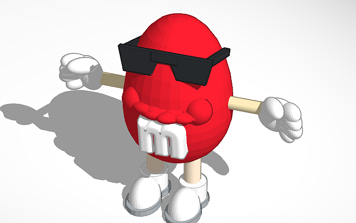 3D design m&m guy - Tinkercad