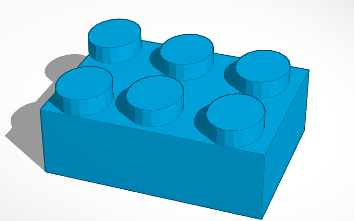 3D design lego block - Tinkercad