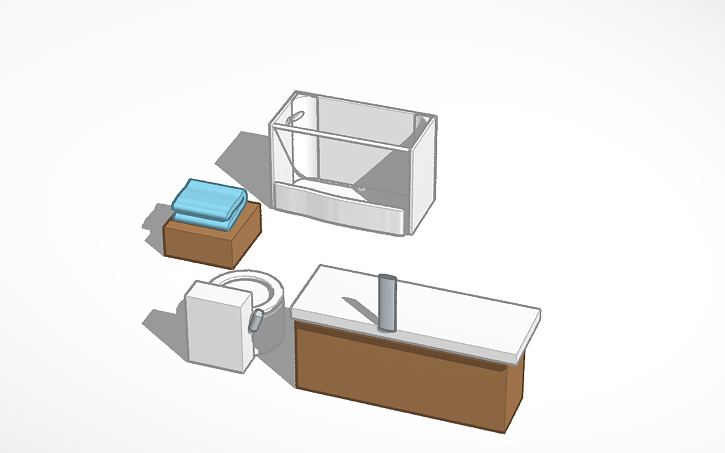 3D design Copy of Bathroom - Tinkercad
