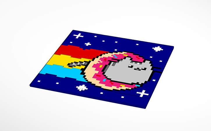 3D design Donut Nyan Cat | Tinkercad