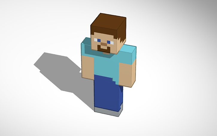 3D design Minecraft Steve - Tinkercad