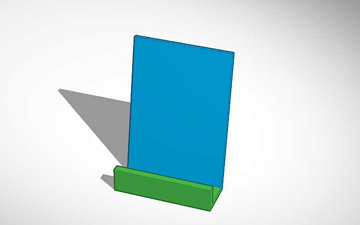 3D design Mobiel houder - Tinkercad