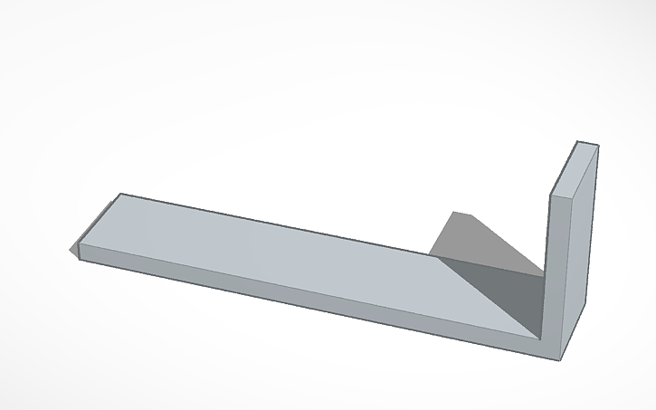 3D design bracket - Tinkercad