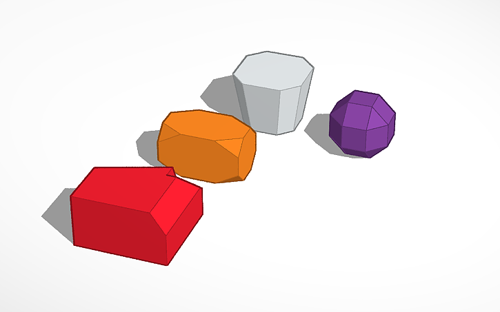 3D design piedras - Tinkercad