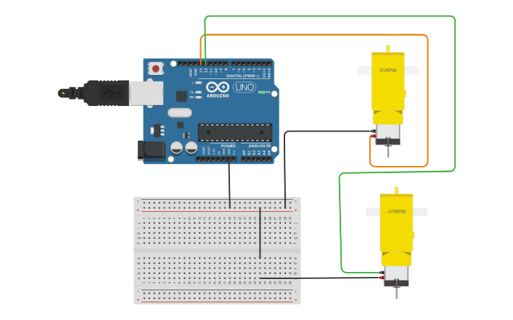 Circuit design Hobby Gearmoto - Tinkercad